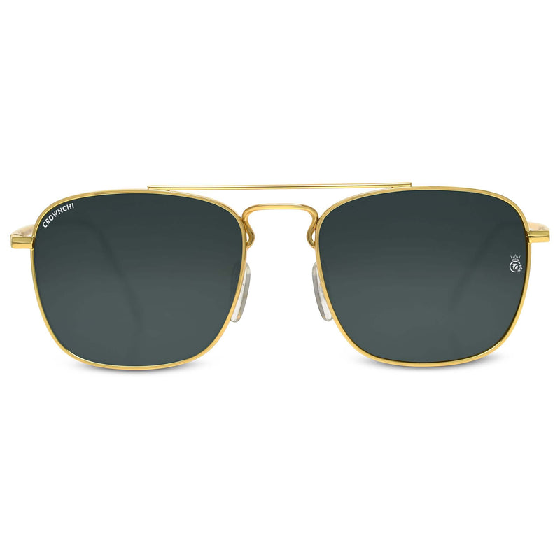 Denver Gold Black Square Edition Sunglasses – Crownchi.com